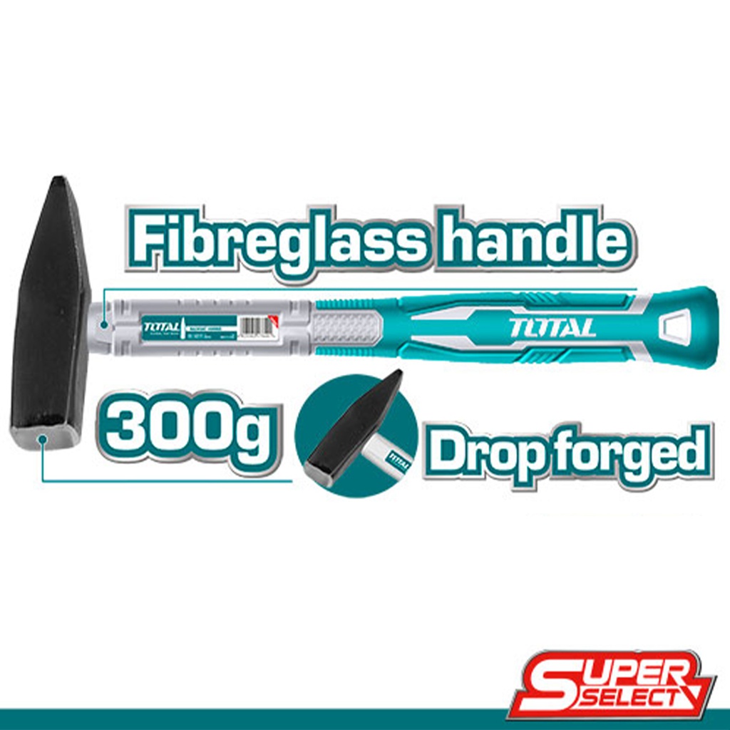 Machinist Hammer 300g, TOTAL TOOLS | Altiven Power Tools